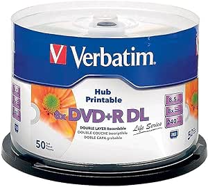 Amazon.com: Verbatim DVD+R Double Layer 8X 8.5GB : Electronics