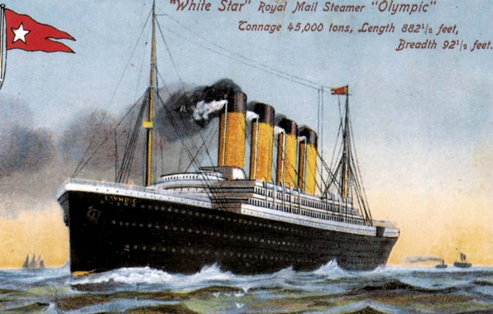 Amazon.com: RMS Olympic Postcard Nthe White Star Liner Olympic Launched ...