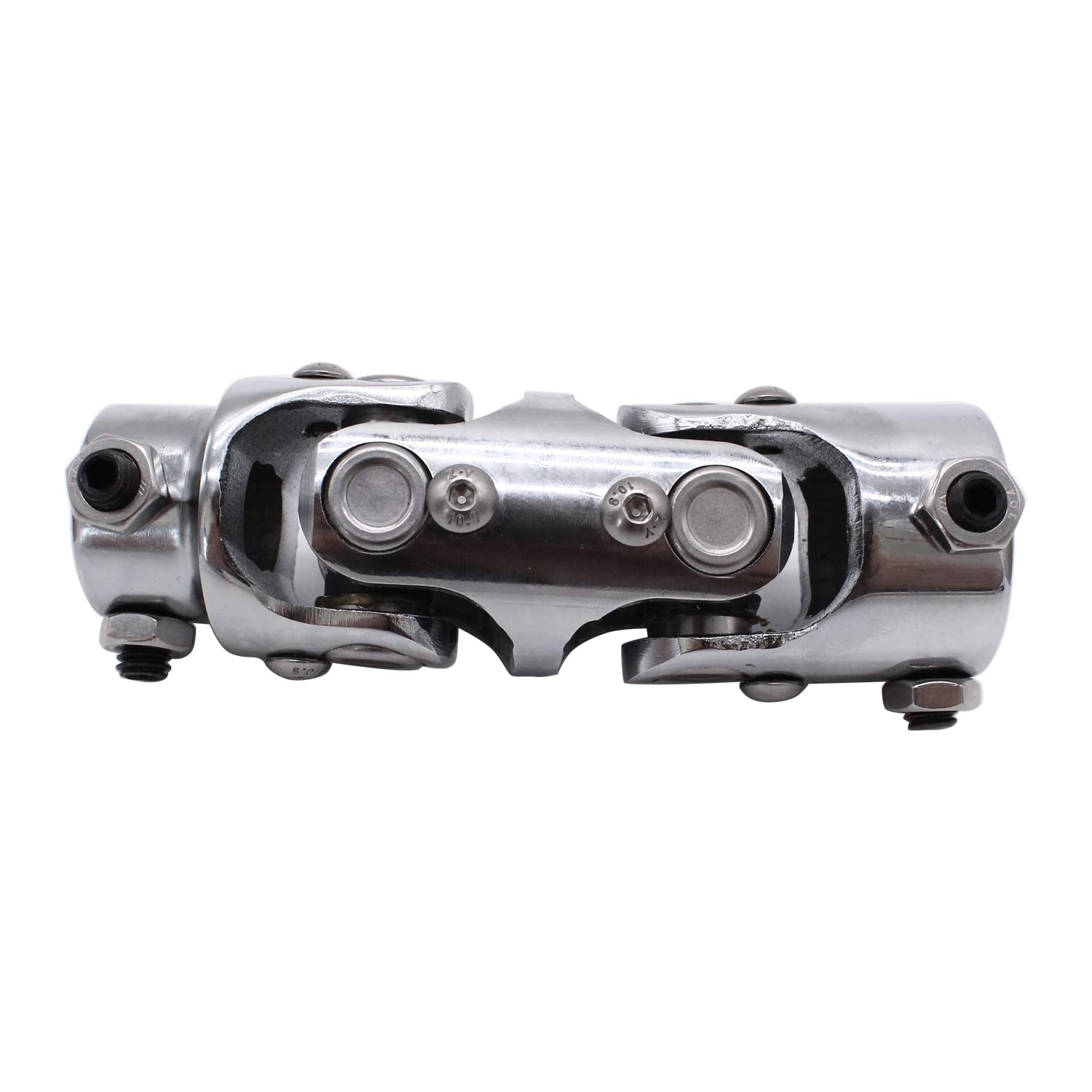 Amazon.com: 1 PC SHLPDFM Chrome Double Universal Steering 1" DD X 3/4 ...