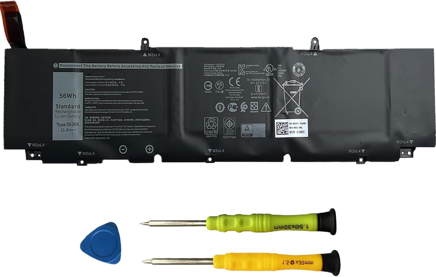 Amazon.com: AOMKA 56Wh 5XJ6R Laptop Battery Replacement for Dell XPS 17 ...