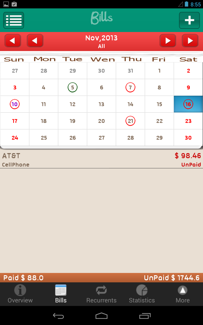 Bills Monitor (International) - App on the Amazon Appstore