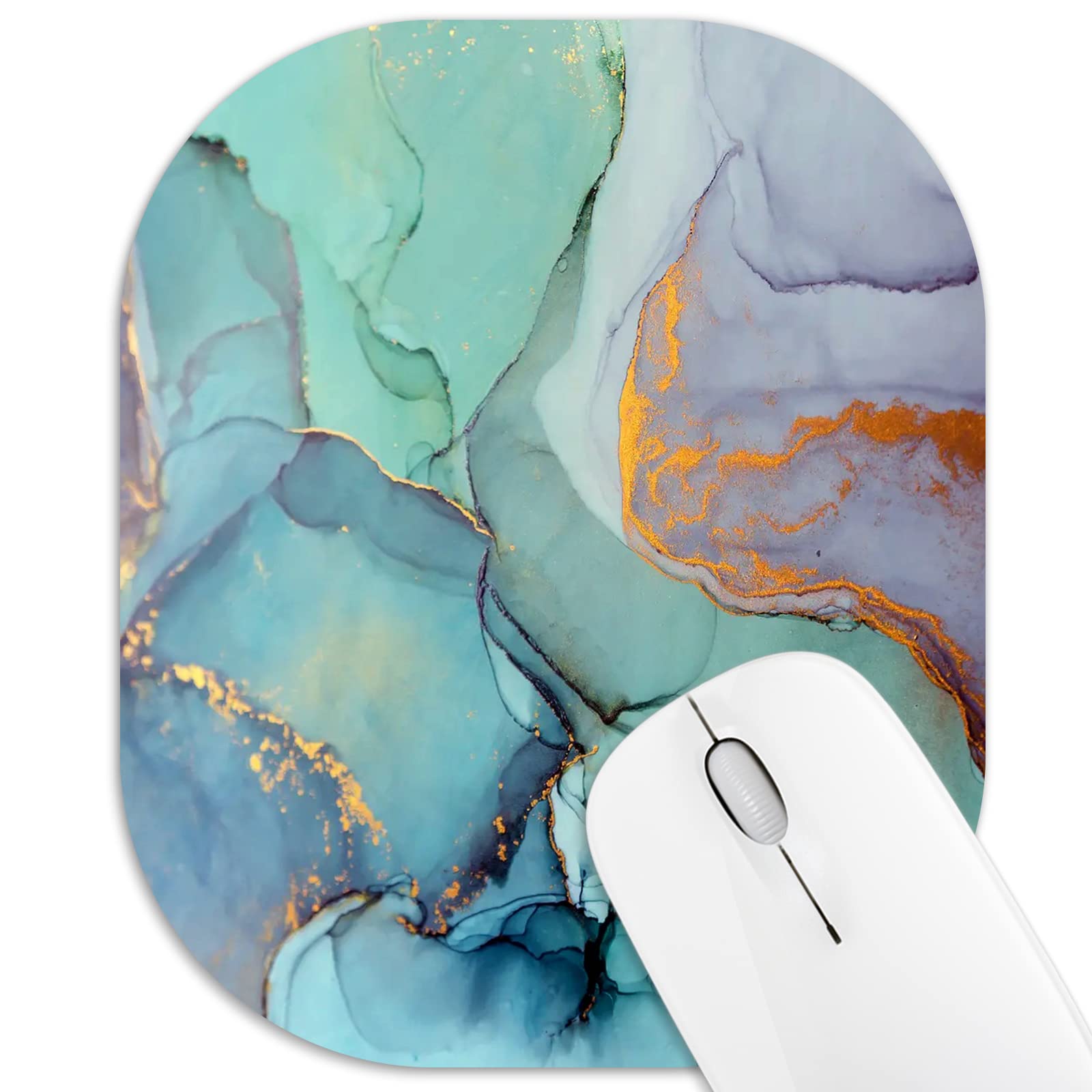 LF LOIAAFEL Mouse Mat Marble, Non-Slip Small Mouse Mat, Mini Mousepads ...