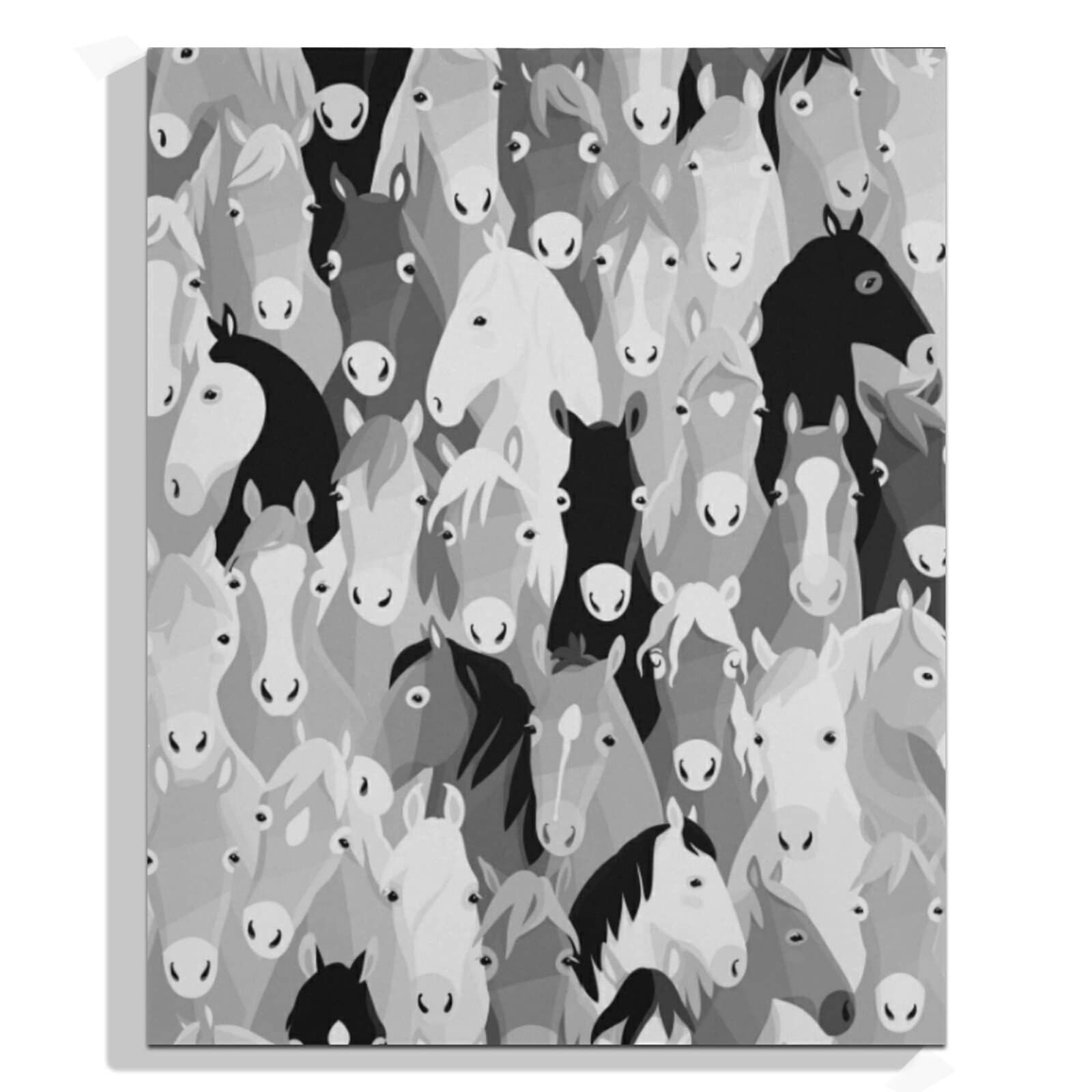 Cartoon Wood Texture Black And White