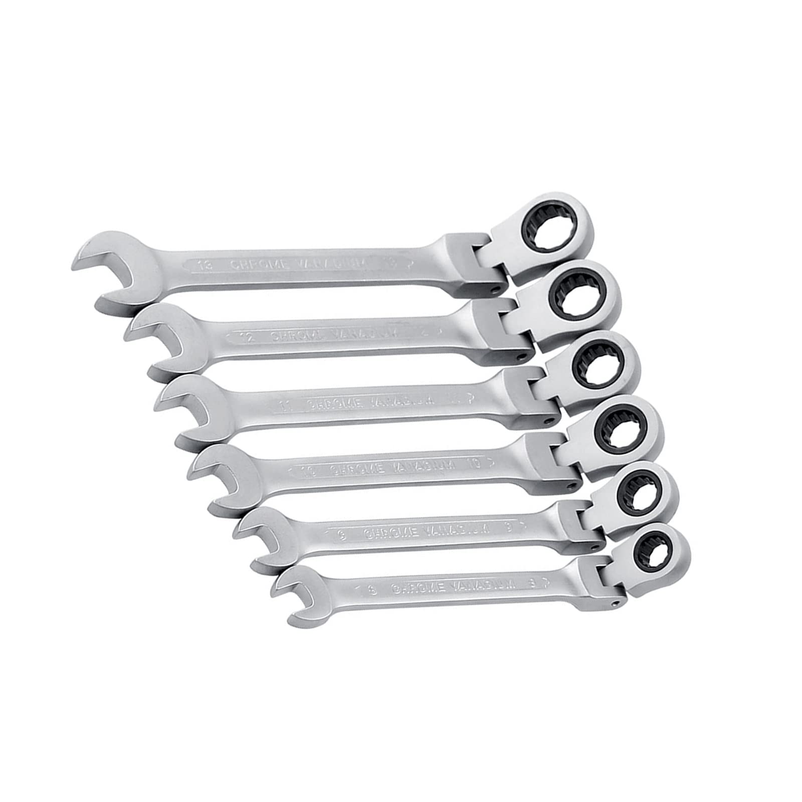 Vokenforu 15mm Flexible Head Ratchet Spanner, Matte Ratcheting ...