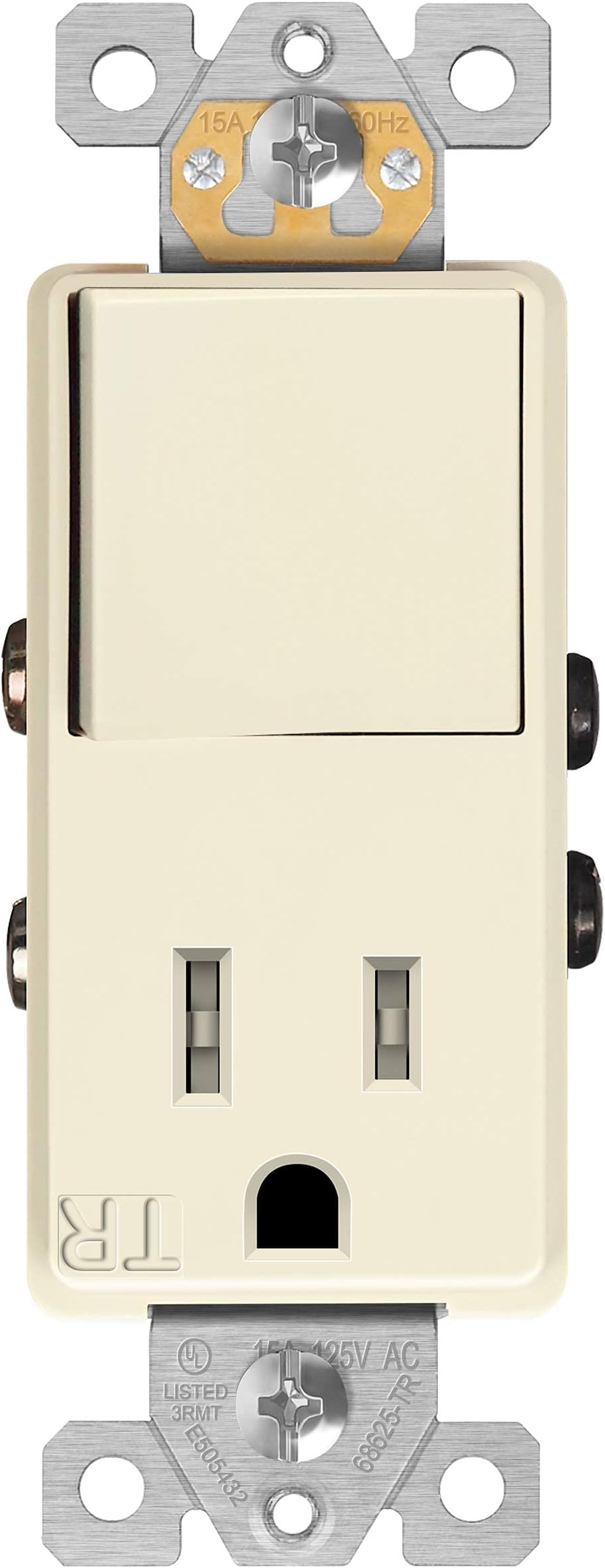 Leviton 109-05225-WSP Combo Switch and Receptacle, White - Wall Light ...