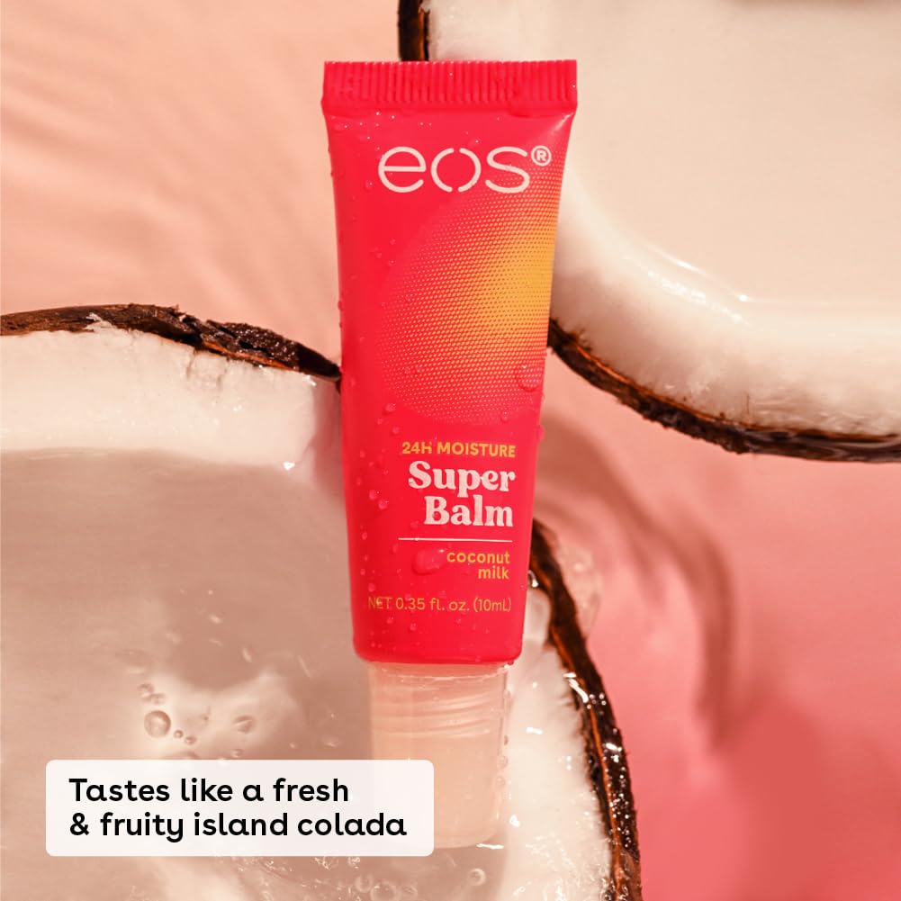 Snapklik.com : Eos 24H Moisture Super Balm- Coconut Milk & Honey Apple