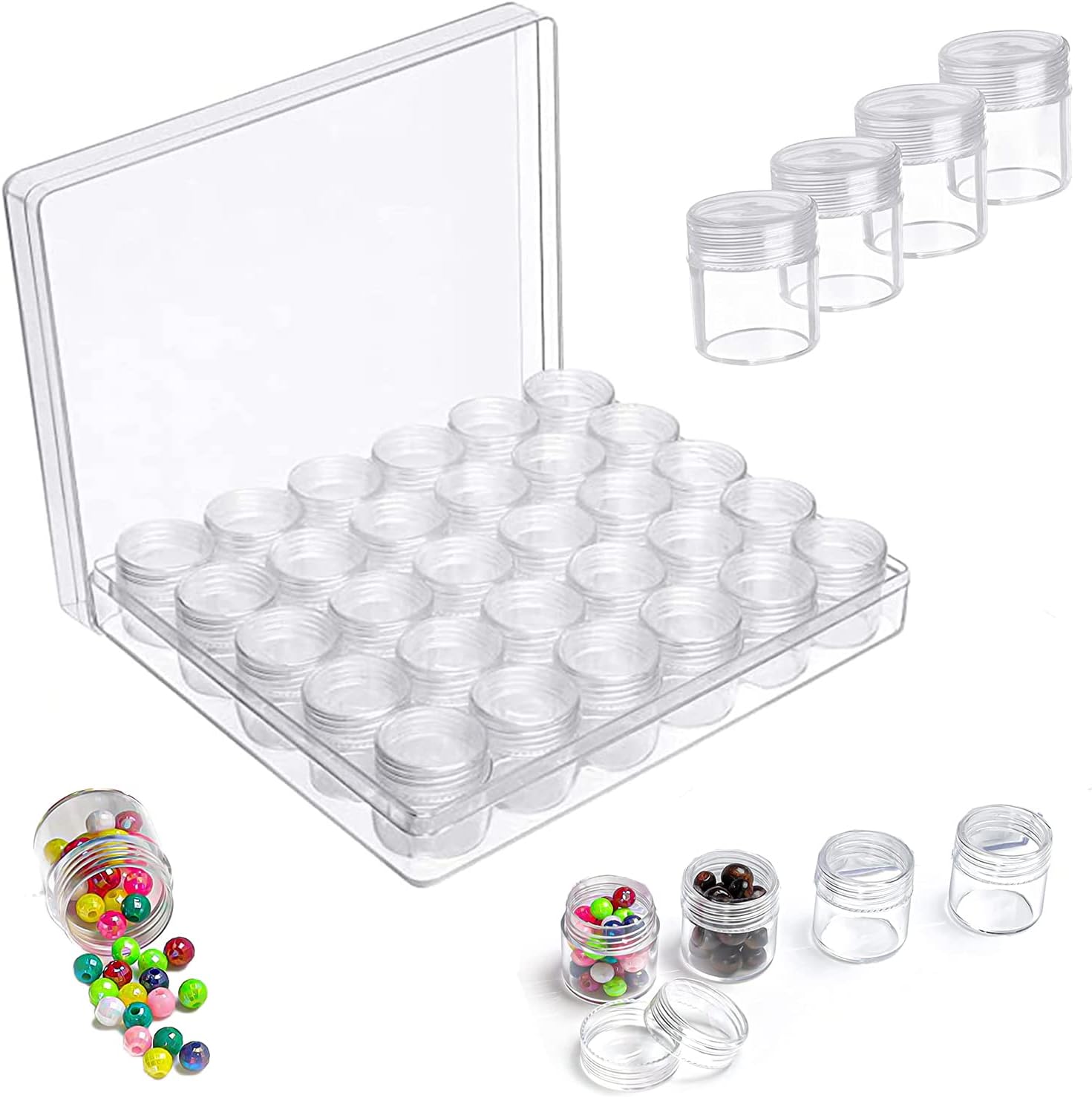 Transparent sorting box (30 storage tanks), compartments sorting box ...