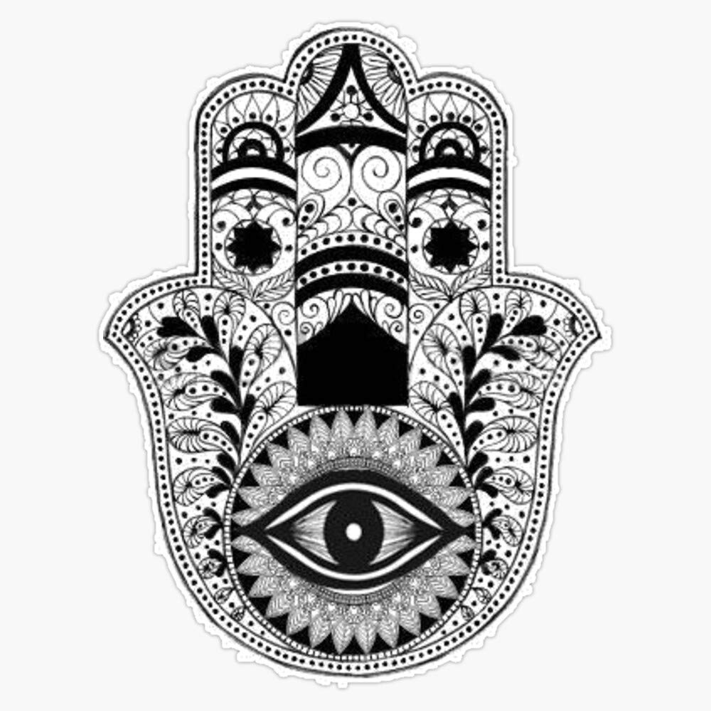 Amazon.com: Hamsa Sticker Decal Vinyl Bumper Sticker Decal Waterproof 5 ...
