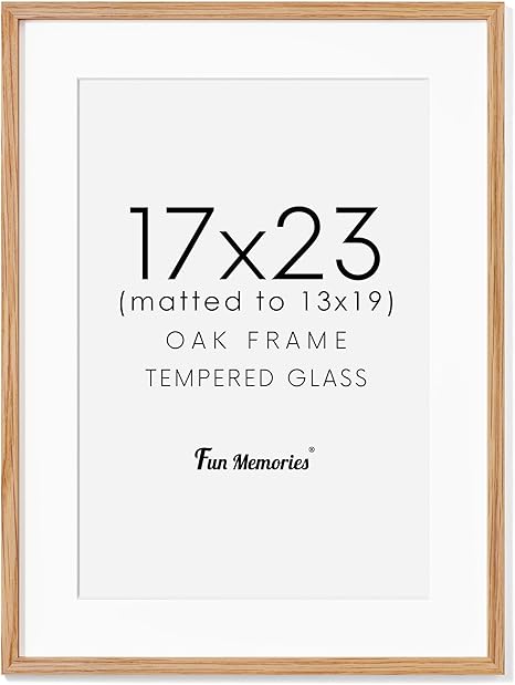 Amazon.com - 17x23 Picture Frame, Solid Oak Wood Poster Frame, Photo ...