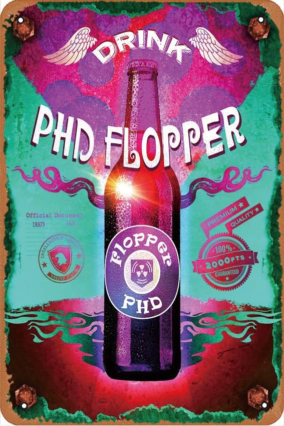 Amazon.com : PHD Flopper Perk-a-Cola Metal Tin Signs 8 x 12 Decor Funny ...