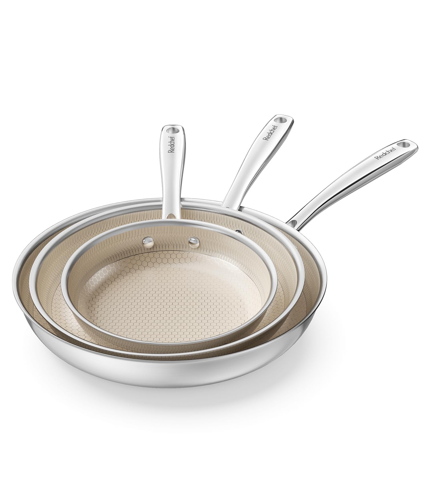 Redchef Non Stick Frying Pans, Hybrid Ceramic Frying Pan, Nonstick ...