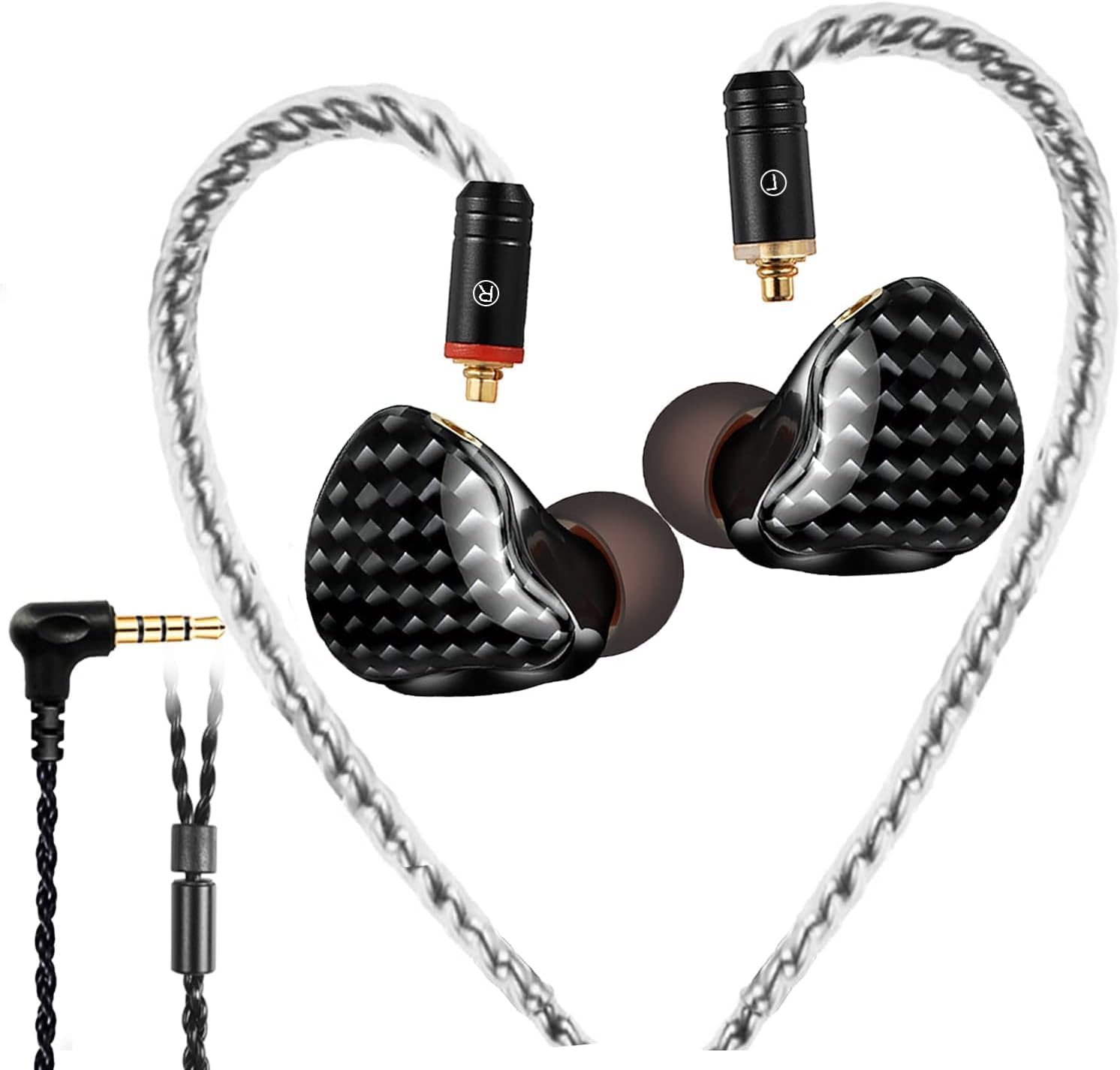 Amazon.com: BASN in Ear Monitor Headphones for Musicians, Bsinger 2nd ...