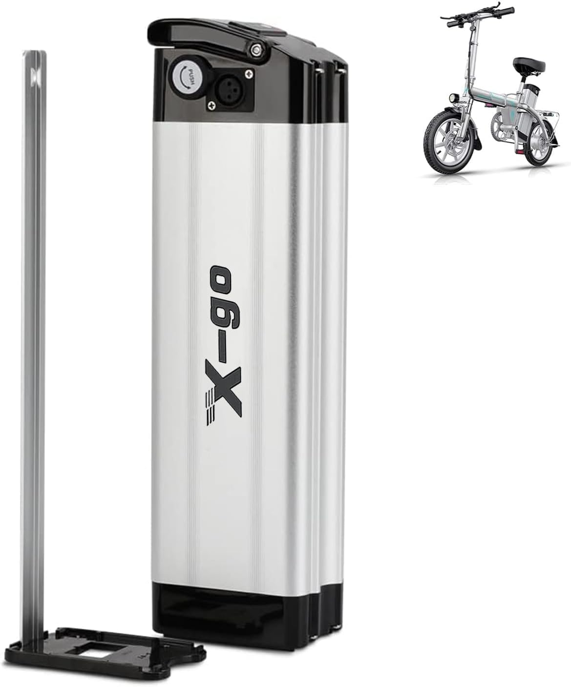 Amazon.com: X-go 24V 36V 48V Ebike Battery 10AH 13AH 15AH Lithium Ion ...
