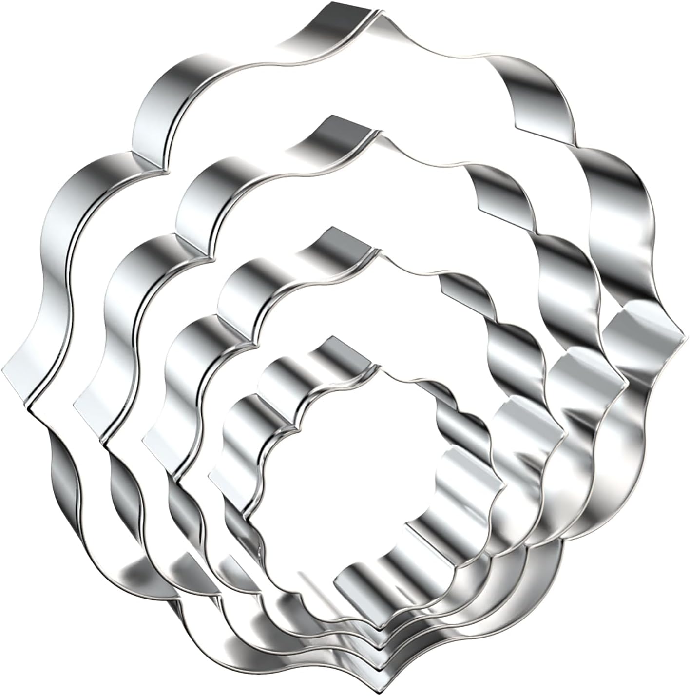 Amazon.com: Circle Plaque Cookie Cutter Set Extra Large - 5 inch, 4 ...