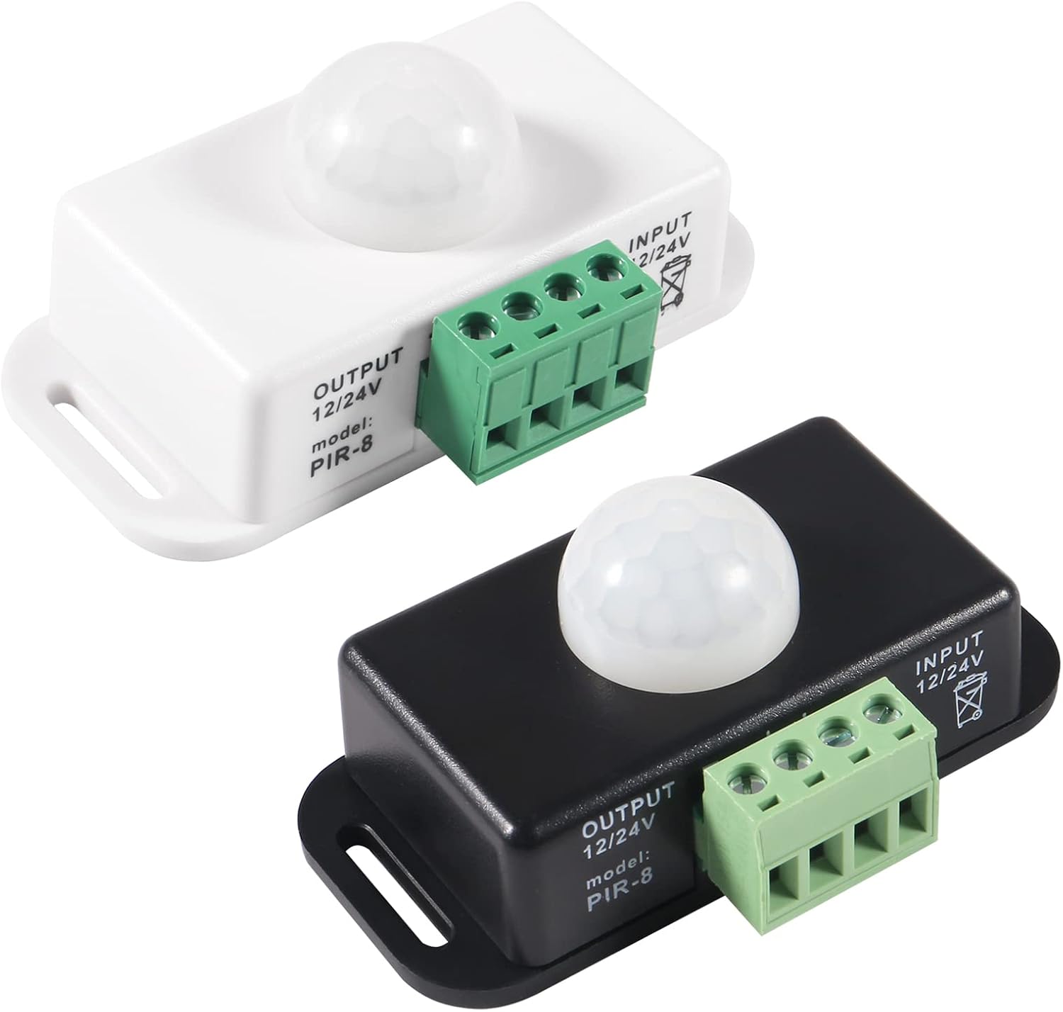 2PCS PIR Infrared Motion Sensor, Adjustable DC 12V~24V PIR Human Body ...