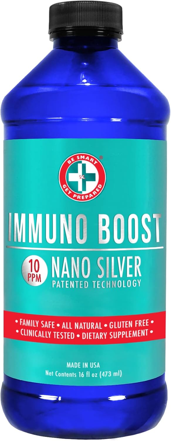 Amazon.com: Be Smart Get Prepared Nano Silver Immuno Boost - 16 oz ...