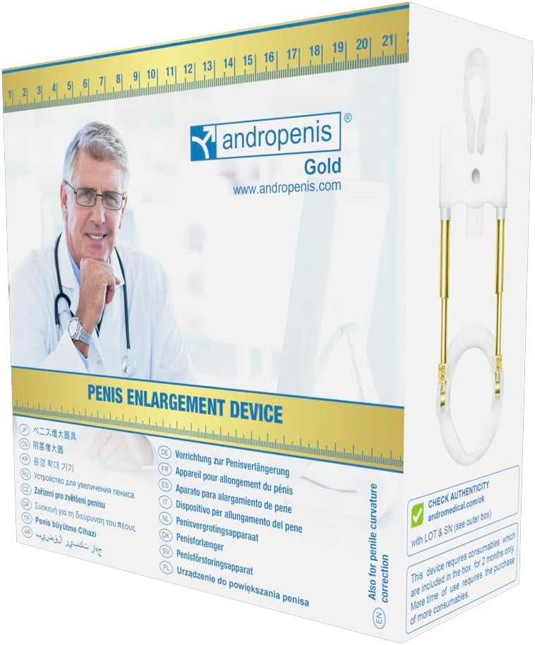 Andropenis Gold, alargador de pene médico para el alargamiento del pene ...