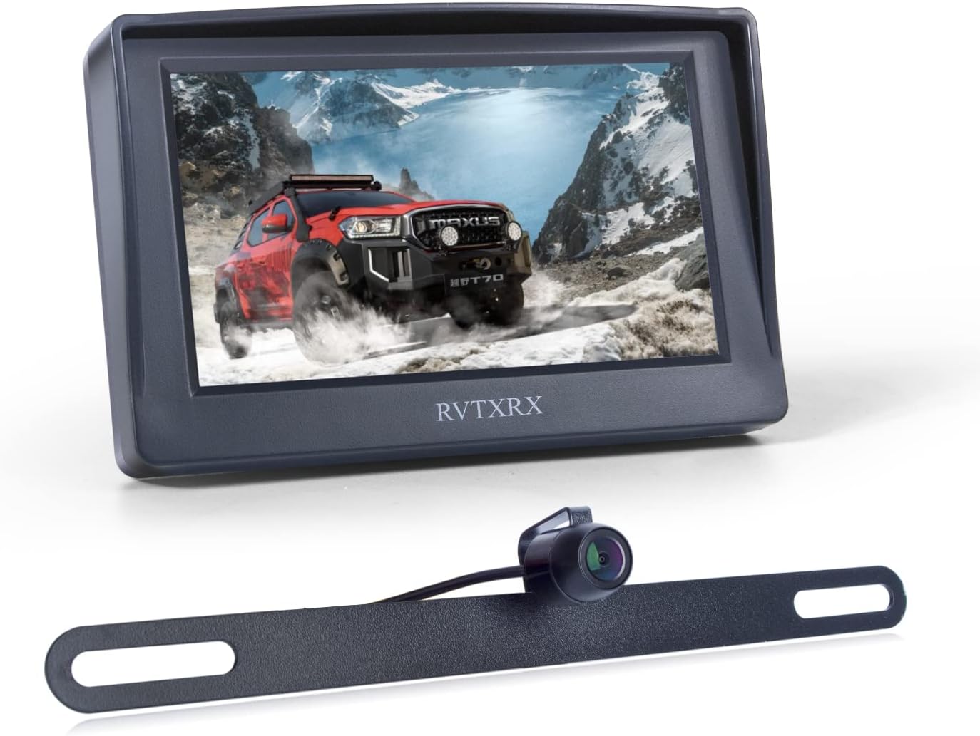 Reverse Camera and Monitor System, License Plate Rear View Camera IP69 ...