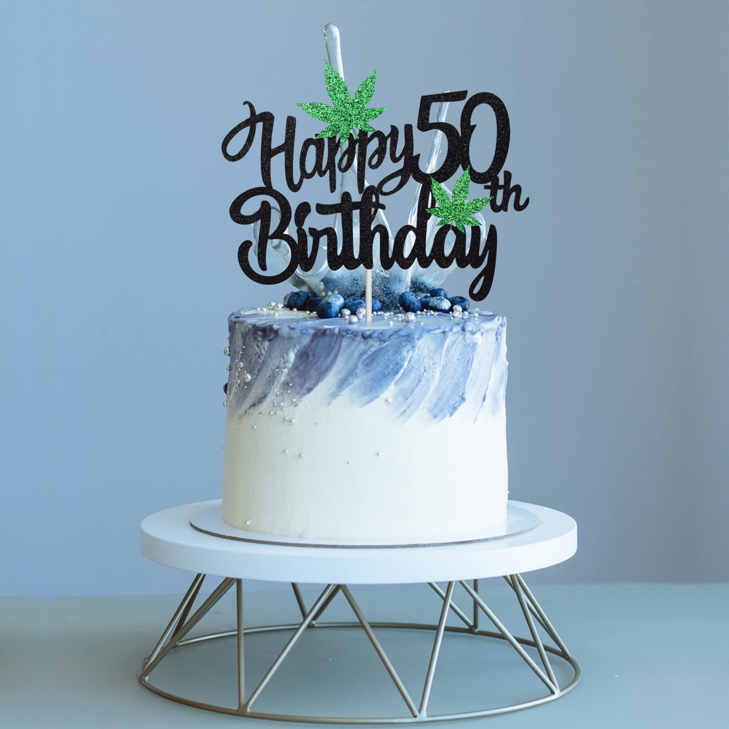 Snapklik.com : Pot Leaves Happy 50th Birthday Cake Topper - 50th ...