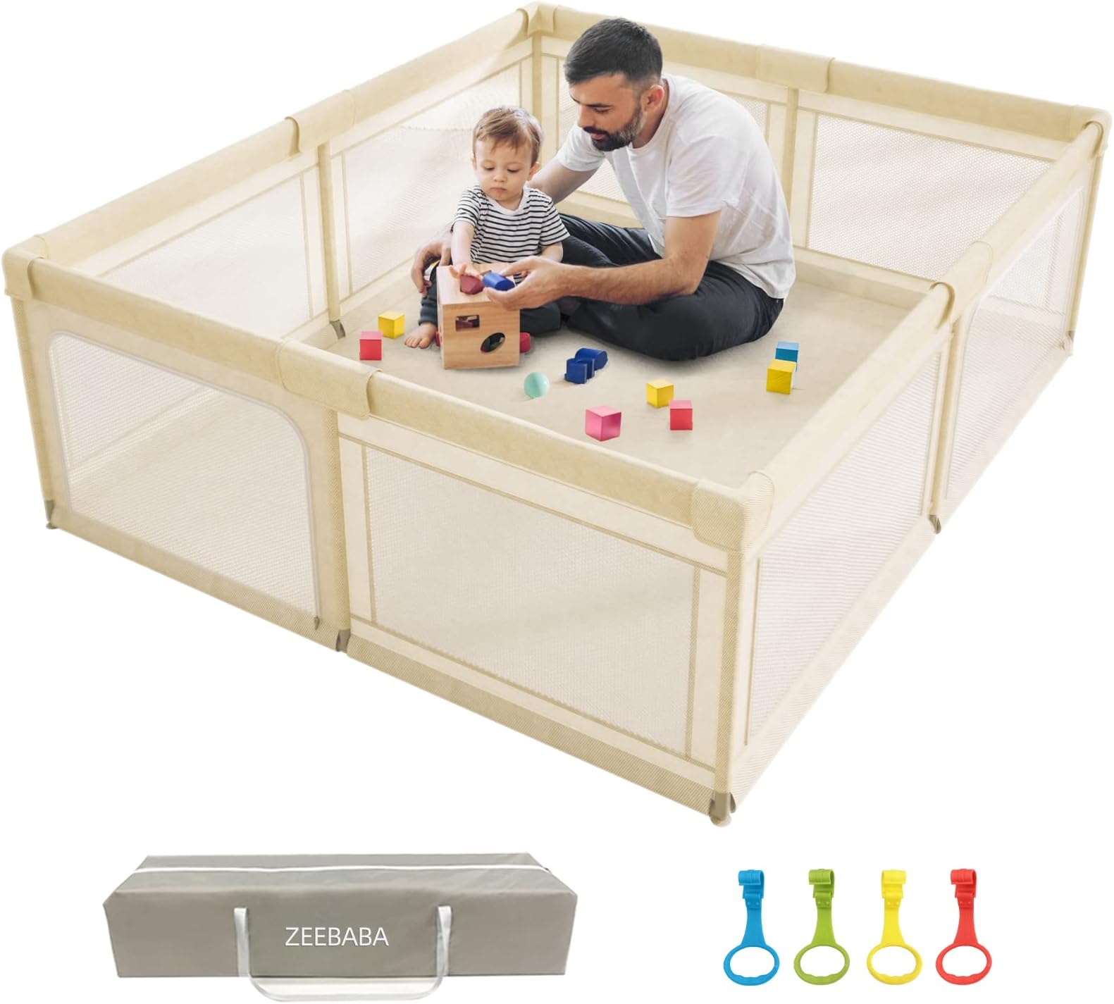 Amazon.com : Baby Playpen, Playpen for Babies and Toddlers, Extra Large ...