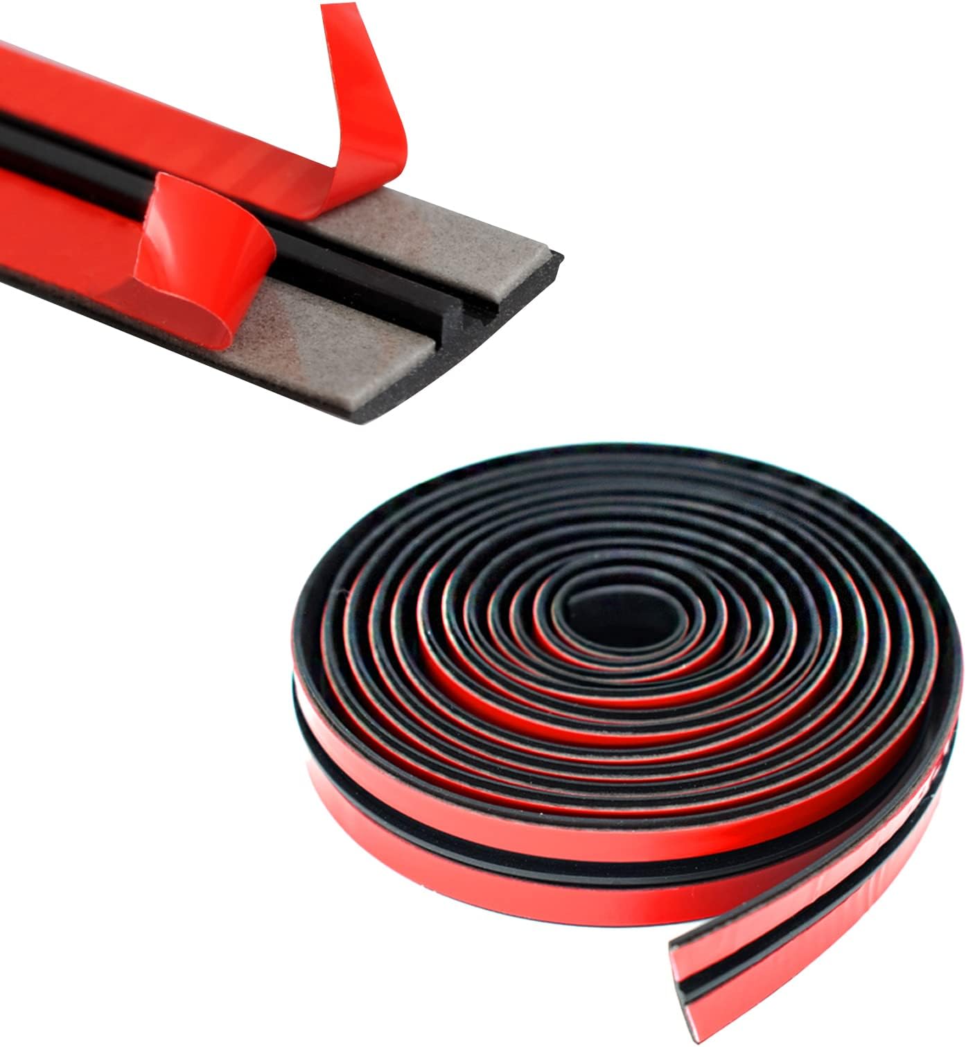 Flexible EPDM Black Rubber T Section T Shape Protector Trim 18mm x 10 ...