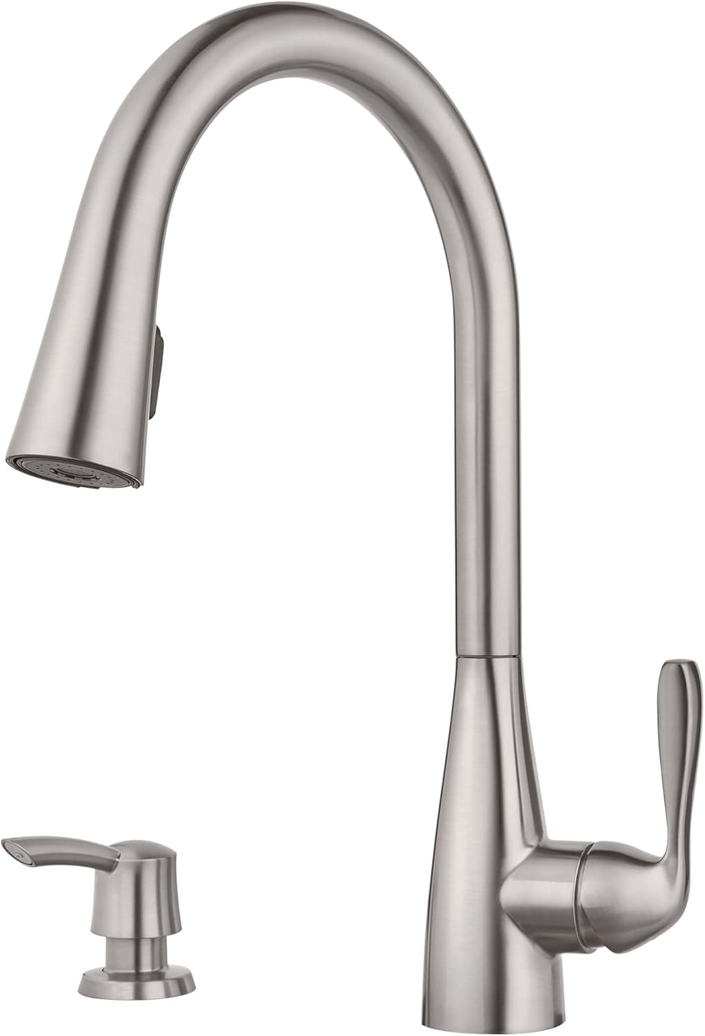 Pfister Lima Kitchen Faucet with Pull Down Sprayer and Soap Dispenser ...