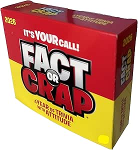 Amazon.com : 2026 Fact or Crap It'S Your Call 365 PAGE-A-DAY Daily Desk ...