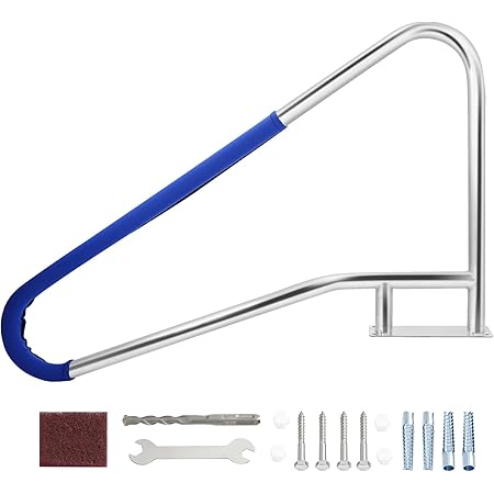 Amazon.com: VEVOR Pool Rail 54x36 Pool Railing 304 Stainless Steel ...