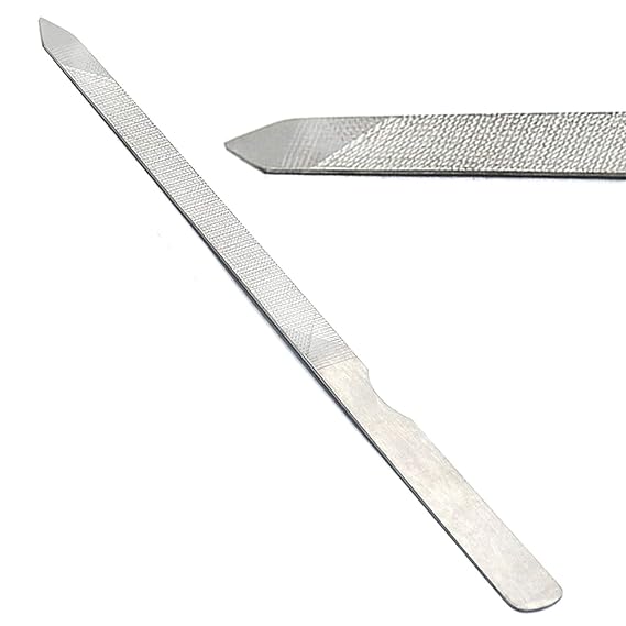 Amazon.com : AAProTools Double Sided Triple-cut Nail File Stainless ...