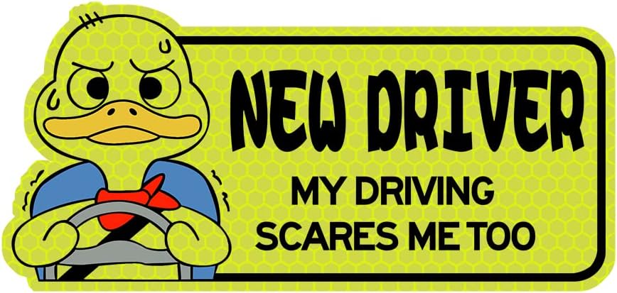 Amazon.com - New Driver Please Be Patient Car Window Decal, 8 inches ...