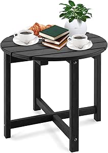 Amazon.com: 20 Inch Side Table Outdoor,Oversized Round Adirondack End ...