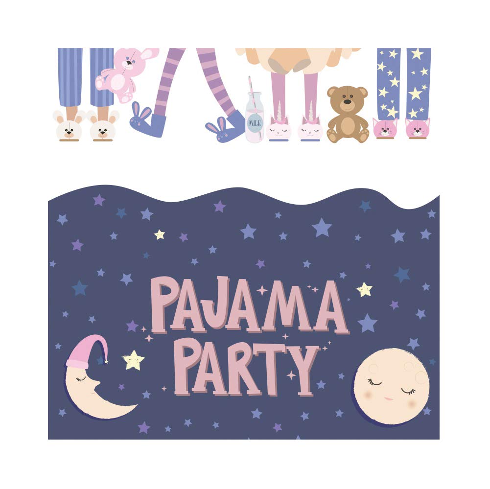 Yongfoto 4x4ft Pajama Party Backdrop Slumber Party Photography ...