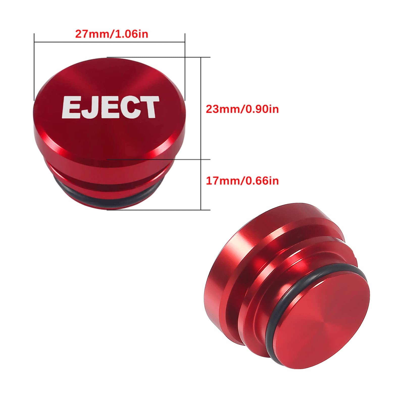 Snapklik.com : AITIAO 2 Pieces Car Cigarette Lighter Plug Cover Billet ...