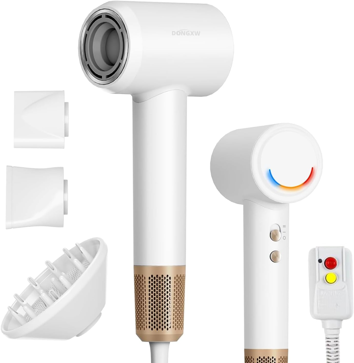 Amazon.com : 2 In 1 Diffuser Hair Dryer for Curly Hair, Ultra 1875W ...