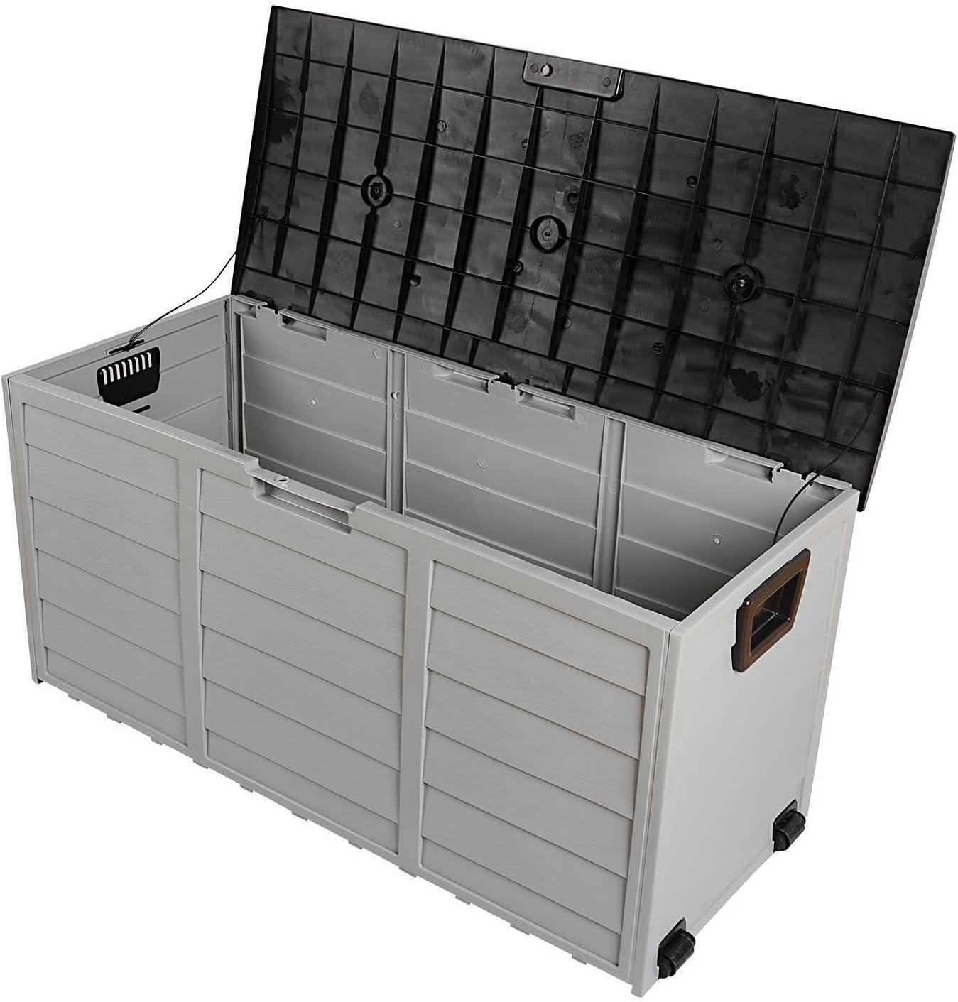 Amazon.com: Gerrit All Weather UV Pool Deck Box Storage Shed Bin ...