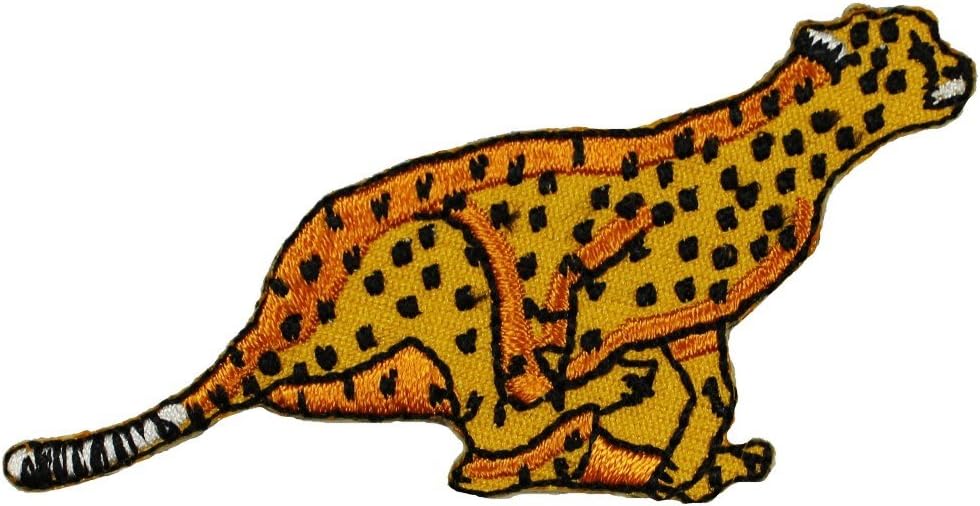 Amazon.com: ID 0670 Cheetah Running Patch Cat Chasing Hunt Embroidered ...