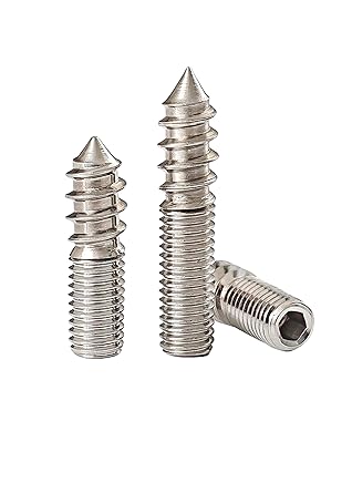 Amazon | 5~10個入 ハンガーボルト M4/M5/M6/M8/M10/M12 両端ねじハンガーボルト ダブルヘッドボルト セルフタッピングネジ 家具用 304ステンレス鋼 (10個 ...