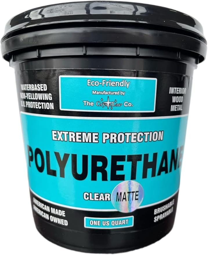 CrystaLac Extreme Protection Water Based Polyurethane (Matte, 32oz ...
