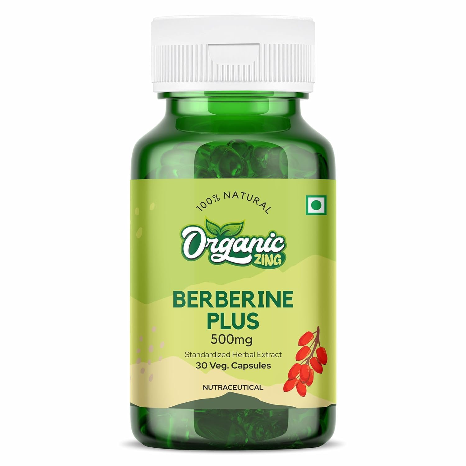 Organic Zing Berberine Plus with Berberine HCL for Overall Health ...
