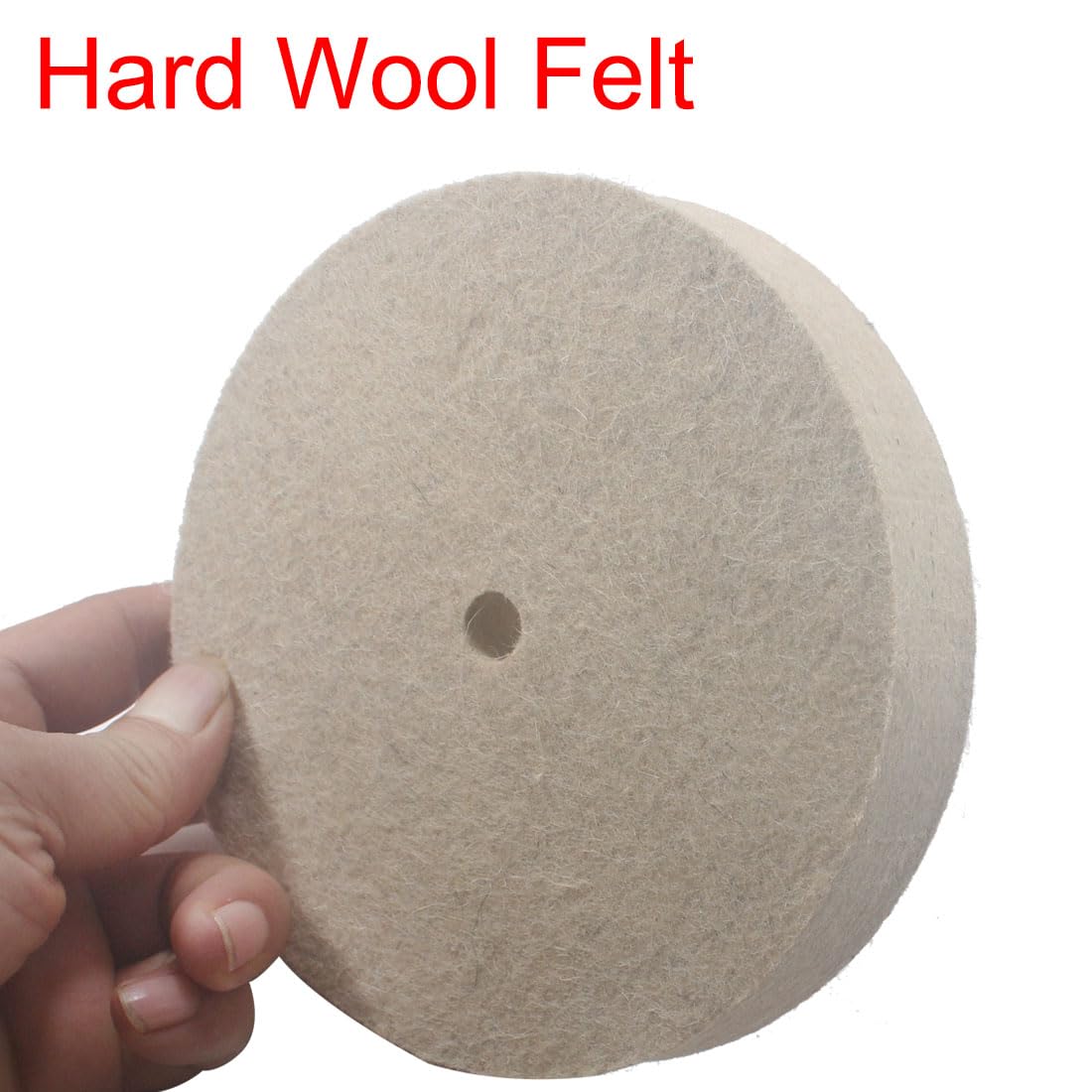 Snapklik.com : 6 Inch Hard Wool Buffing Wheel - 5/8 Inch Arbor Hole ...