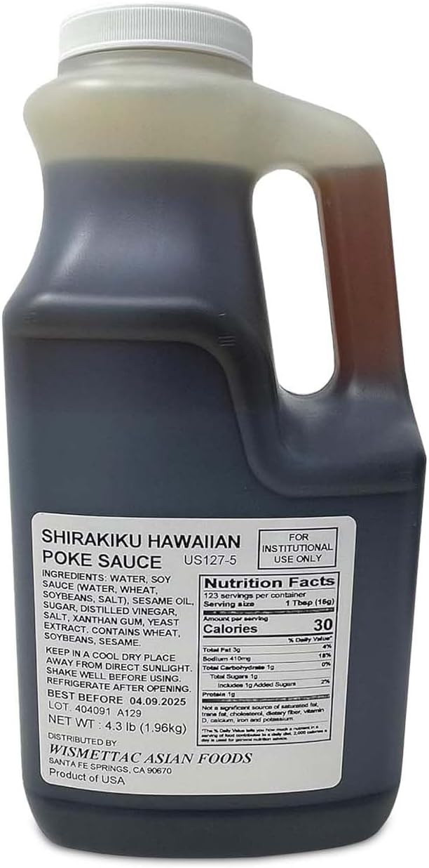 Amazon.com : Kikkoman Poke Sauce, Simply Pour & Mix, 5.25 lbs : Grocery ...