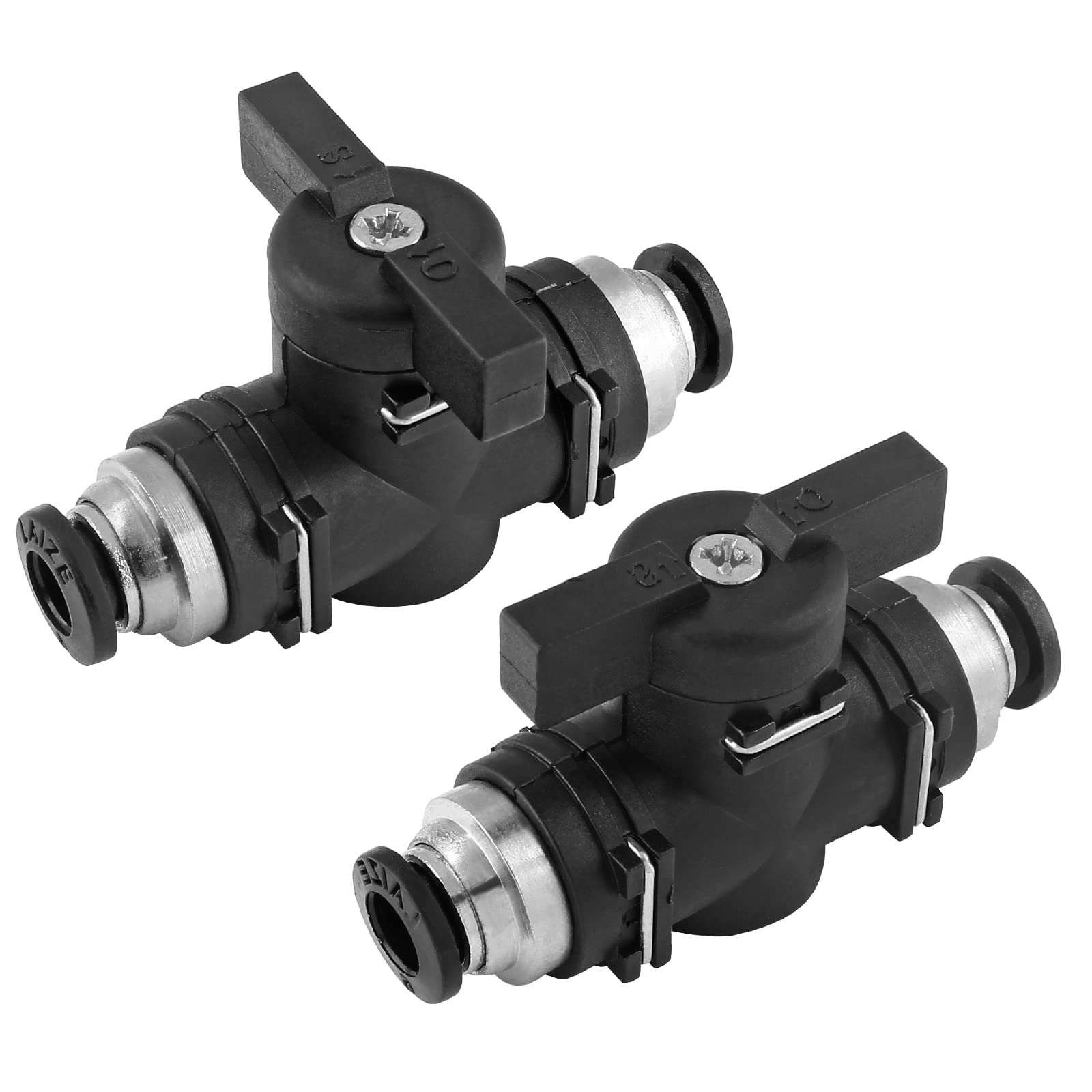 Pneumatic Quick Connect Valve Reduced Union Tube OD 1/4 To 3/16