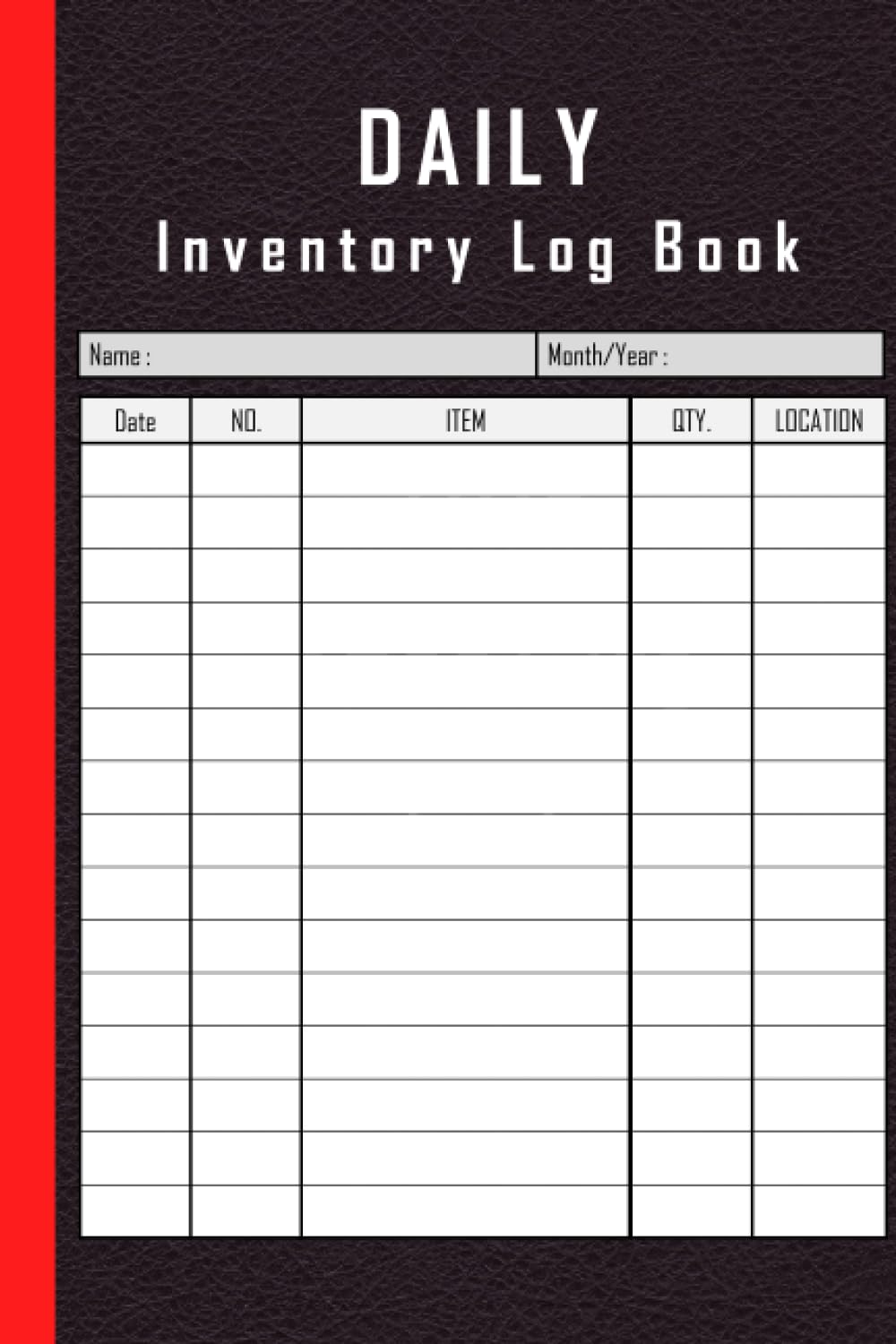 Amazon.com: DAILY Inventory Log Book: Inventory Log Book | Simple ...