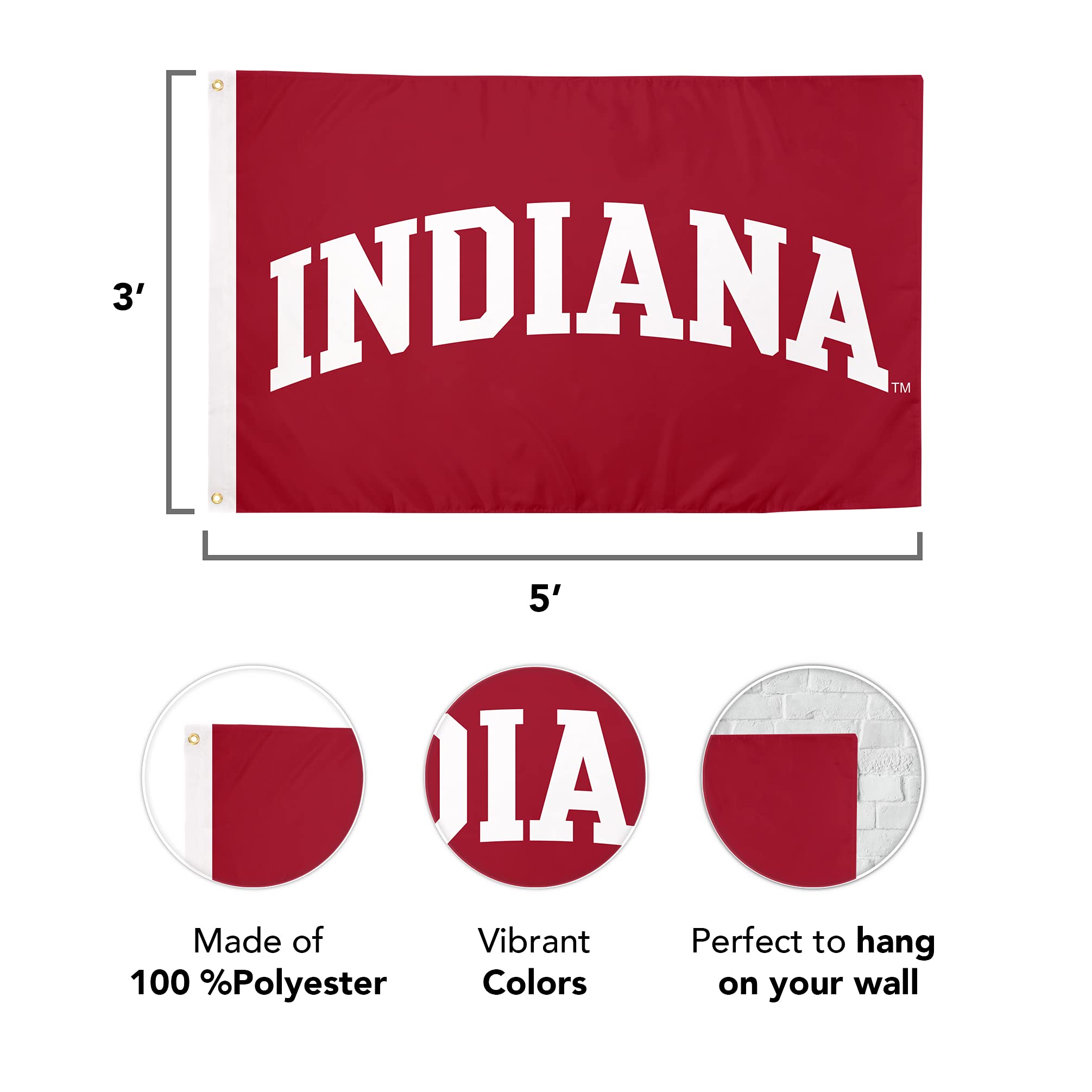 Indiana University Colors Official Indiana Hoosiers Turned Up