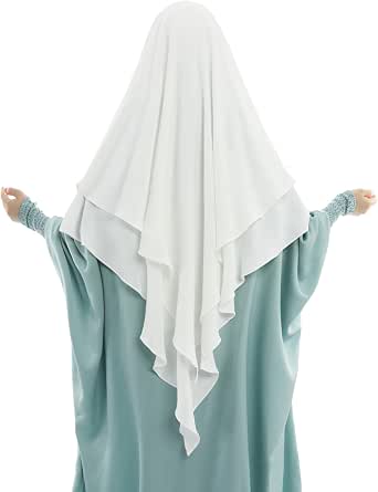Khalat Hijab de oración musulmana de 2 capas de hiyab islámico de Dubai ...