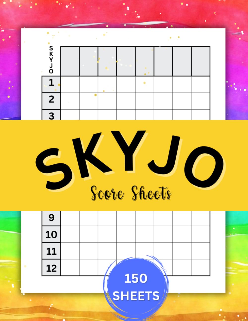 Skyjo Score Sheets: Large Score Pads for Scorekeeping, Size 8.5 x 11 in ...