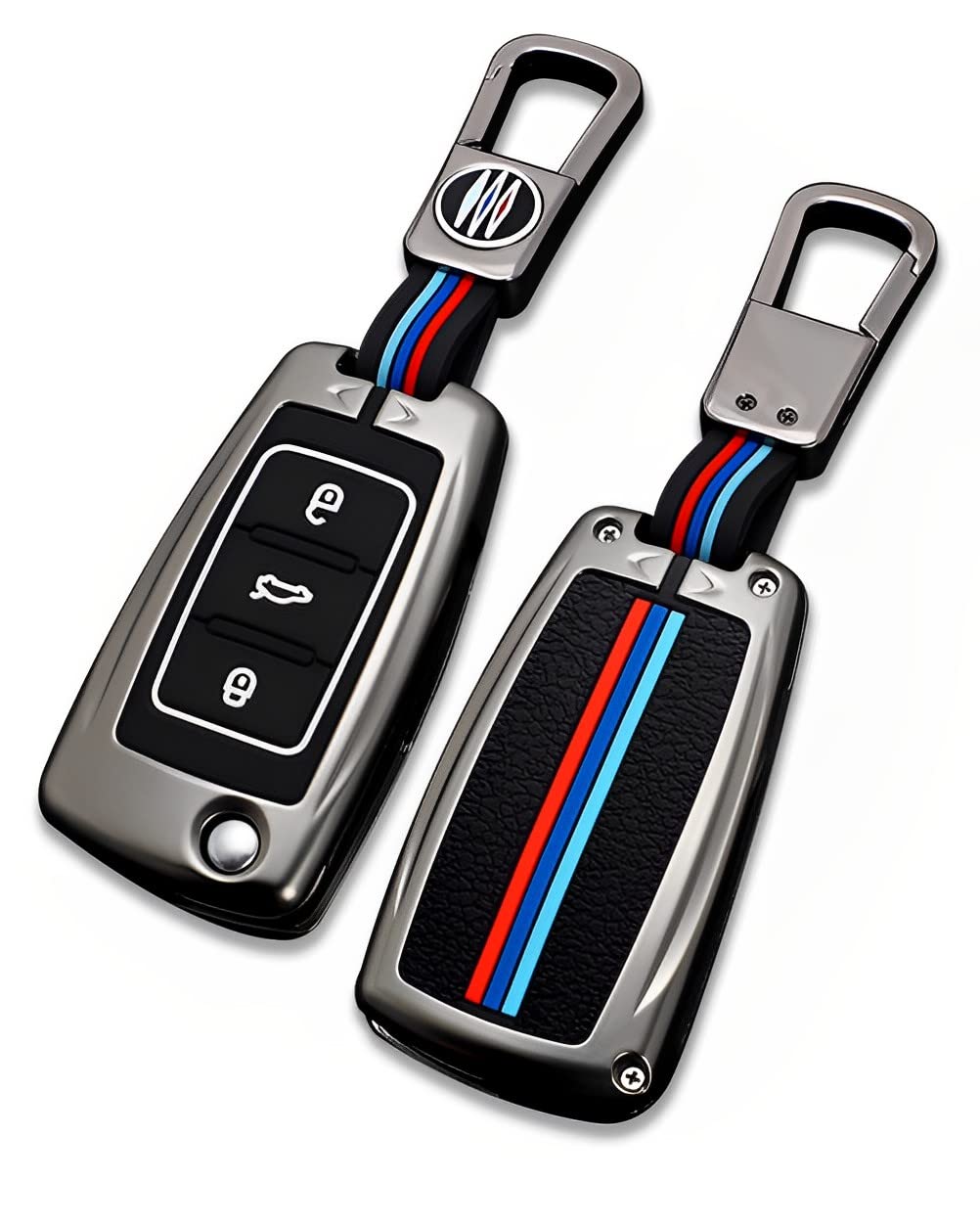 Amazon.com: YONUFI for VW Key Fob Cover Case Zinc Alloy Shell Smart Key ...