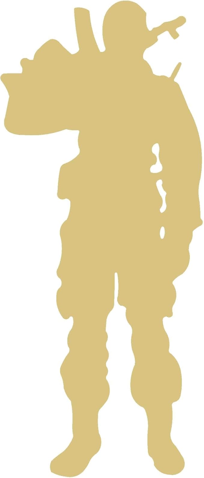 Amazon.com: Army Soldier Cutout Unfinished Wood Warrior GI Fighter ...