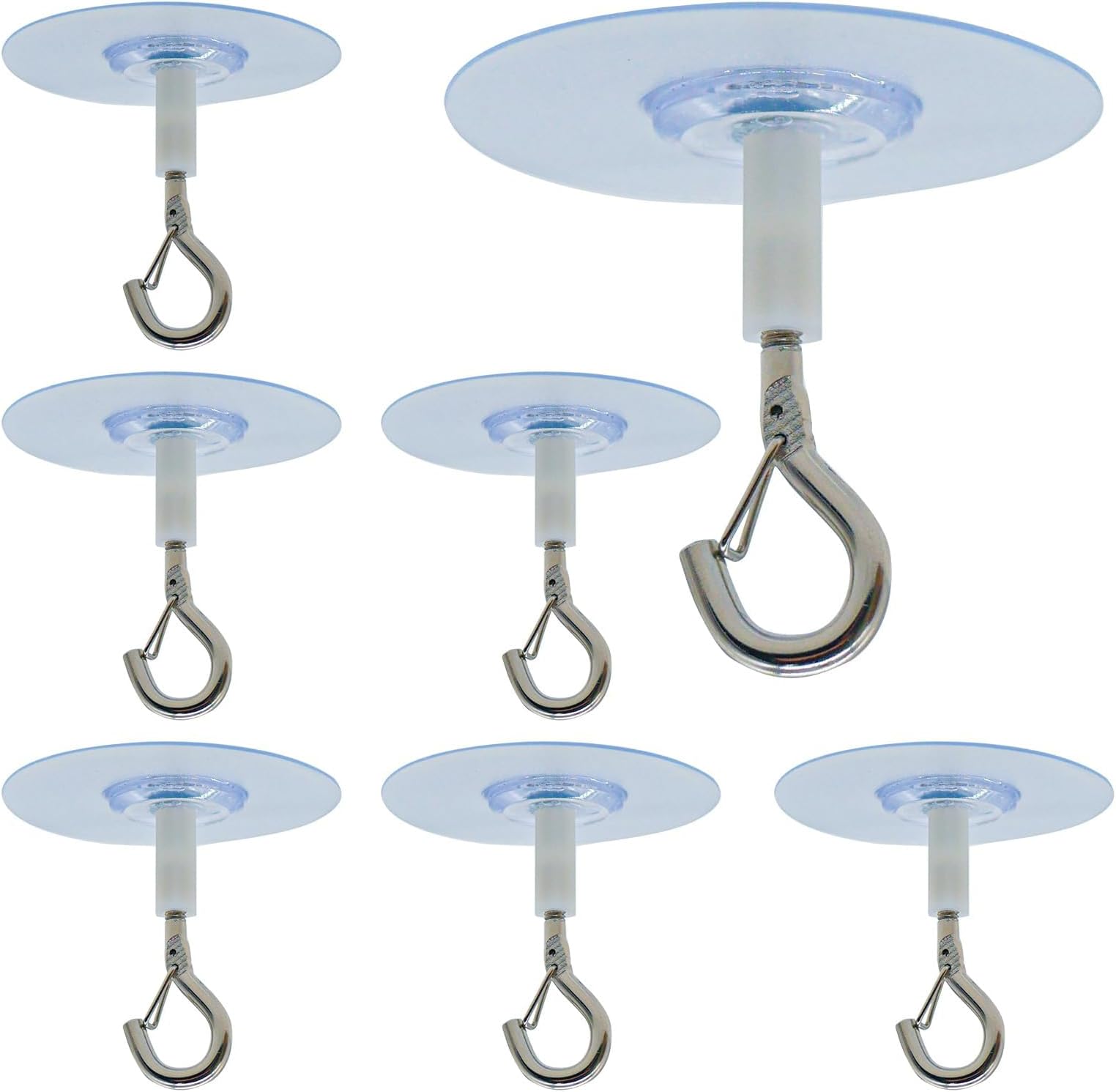 Amazon.com: Yinkin 10 Pcs Ceiling Hooks Self Adhesive Stainless Steel ...