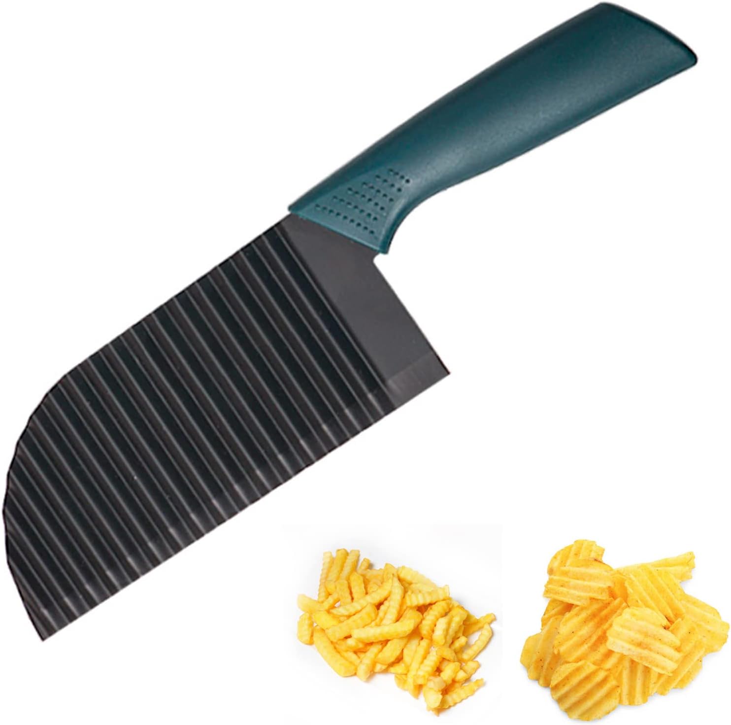 Lamkrtlp Crinkle Slicer, Stainless Steel Potato Chipper Chip Cutter ...